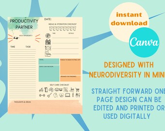 Neurodivergent Planner - Etsy