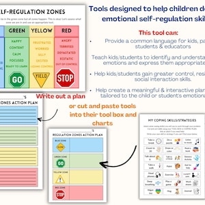 Self Regulation Zones | Emotional Regulation, Kids, Schoolage, Autism ...