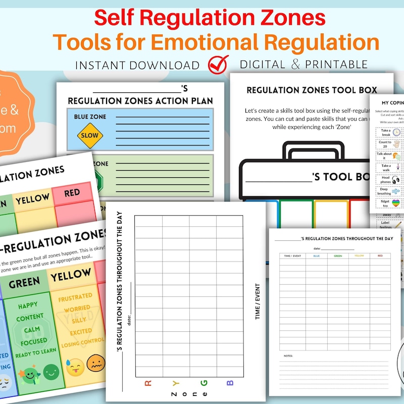 Zones of Regulation - Etsy