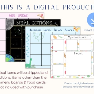Food Choice Board PECS Menu Board Visual Aid Meal Planner - Etsy Canada