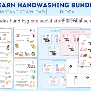 Learn Hand Washing | Social Story, Visual Schedule, Handwashing ...