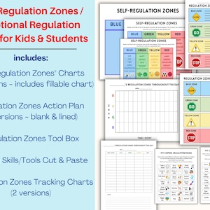 Self Regulation Zones | Emotional Regulation, Kids, Schoolage, Autism ...