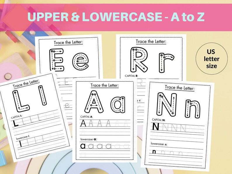 Alphabet Tracing Worksheets, Printable Tracing Sheets, Handwriting ...
