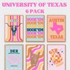 Texas A&M Digital Prints, Retro TAMU Pack, Cute College Station Dorm ...