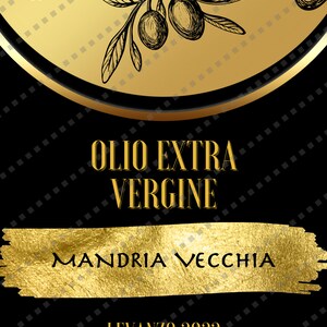 Customizable Olive Oil Labels - Handcrafted, Personalized, and Unique ...