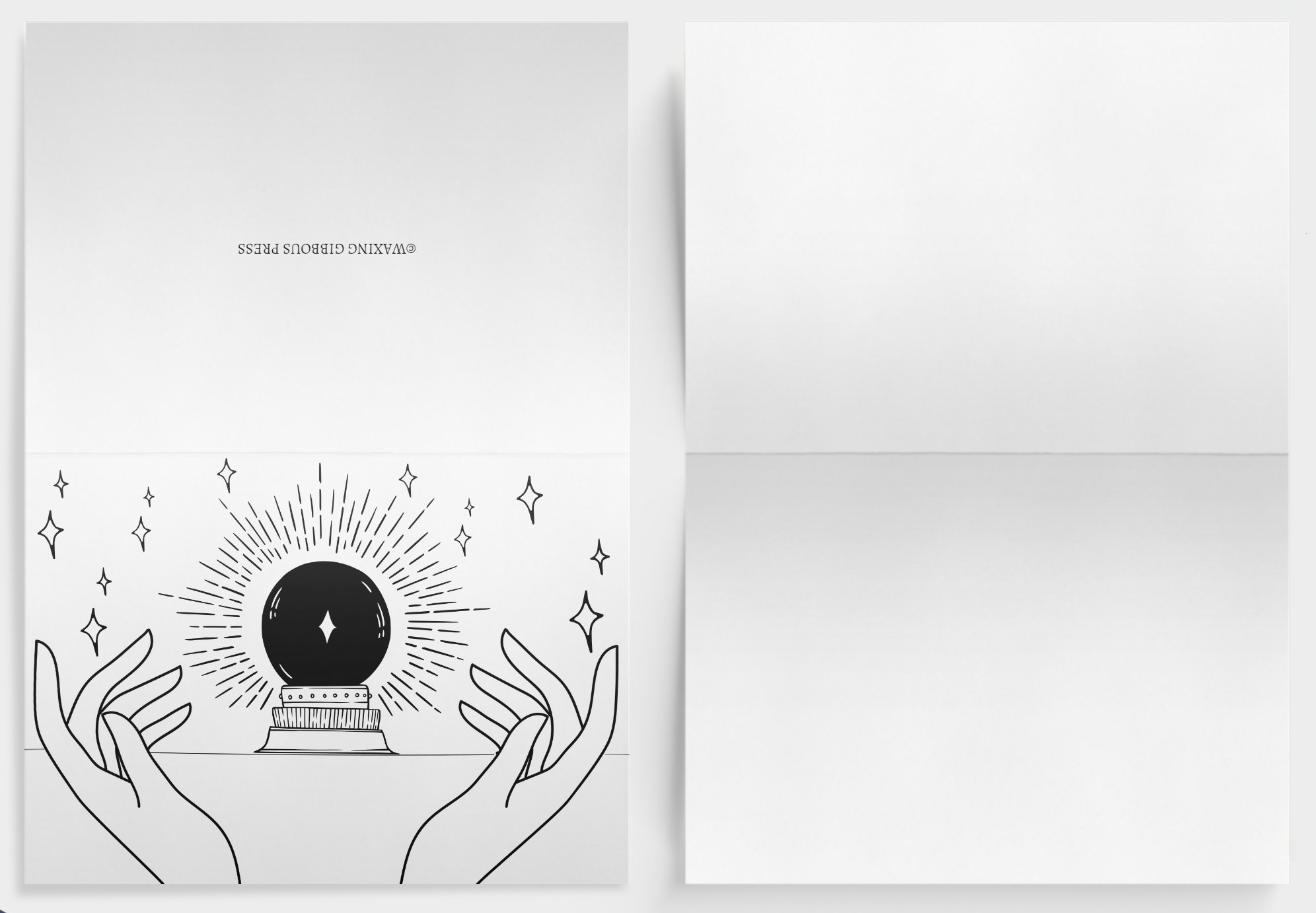 Printable 5x7 Card Crystal Ball - Etsy