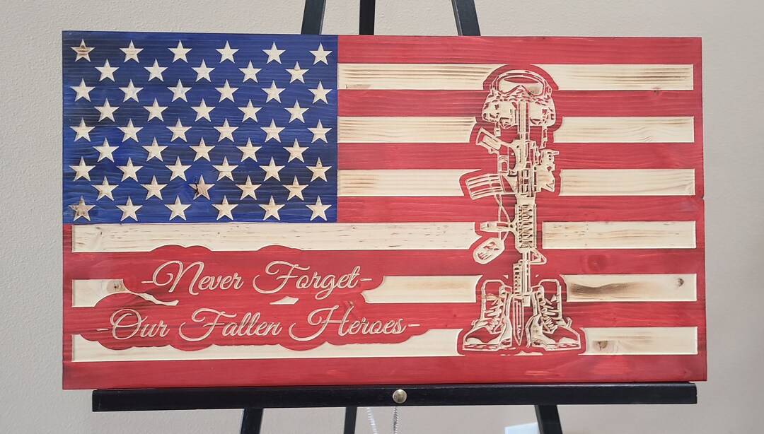 Homemade Rustic Remembrance Flag - Etsy