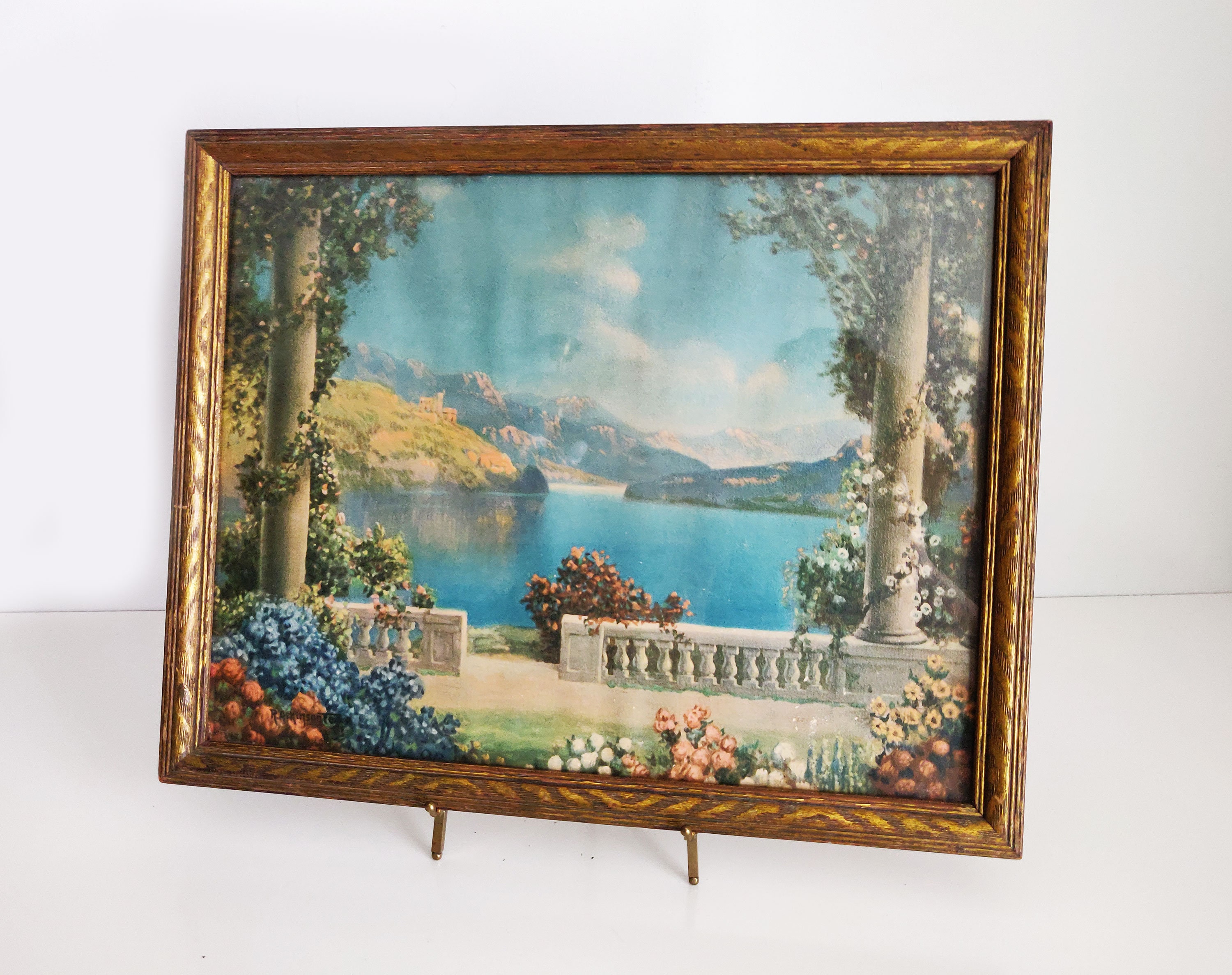 1920s R Atkinson Fox "blue Lake" Framed Print - Etsy