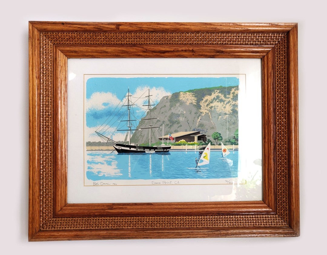 1986 Bob Davis Serigraph Numbered and Signed Print, Framed, Dana Point ...