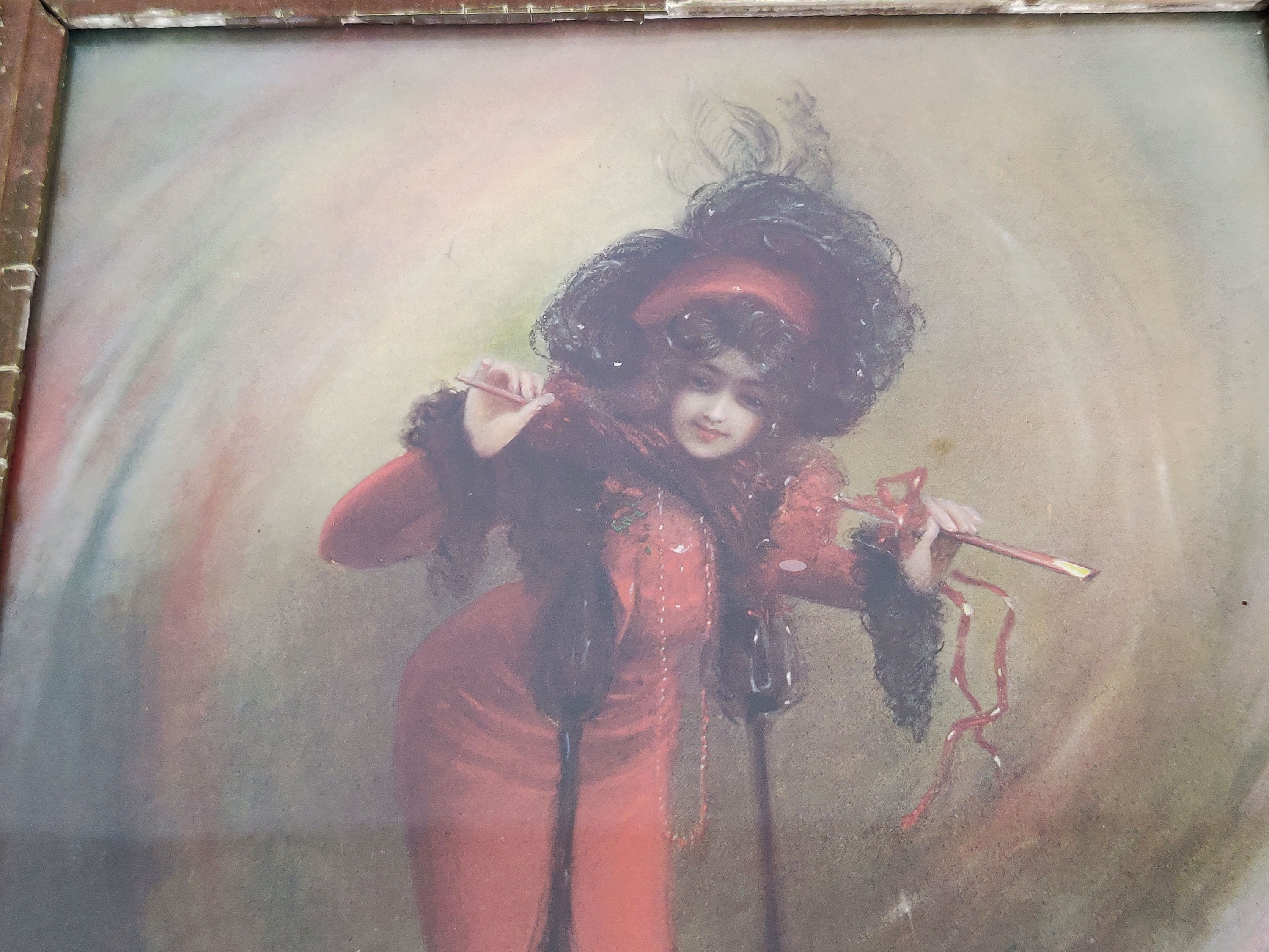 1902 James Ross Bryson Lithograph Print in Antique Wood Frame - Etsy