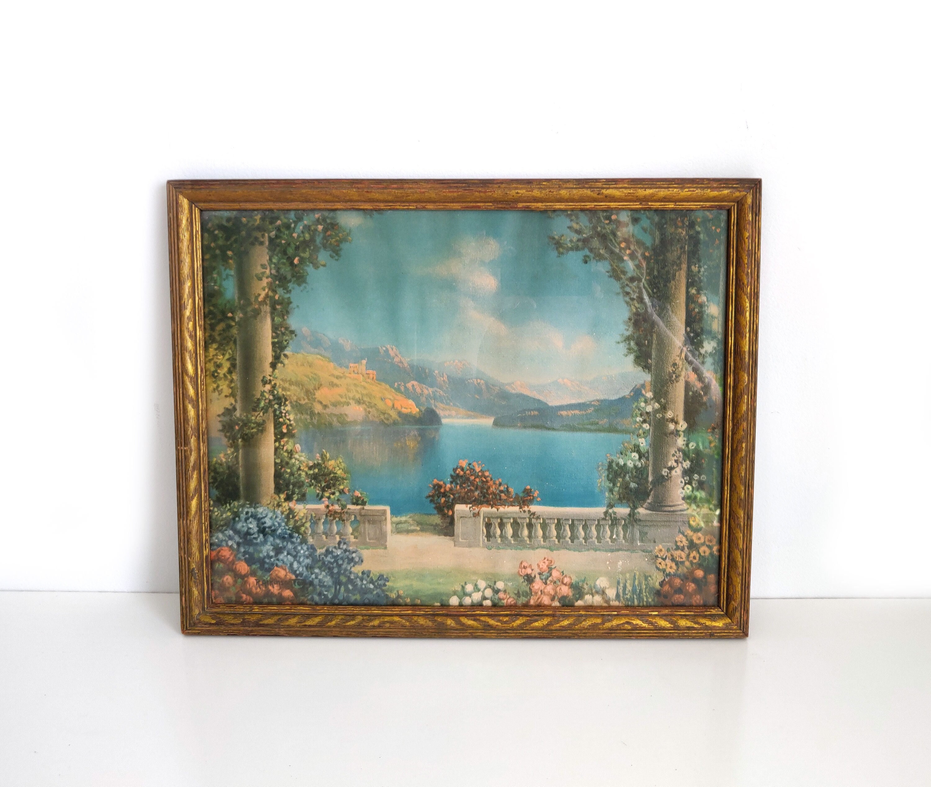 1920s R Atkinson Fox "blue Lake" Framed Print - Etsy