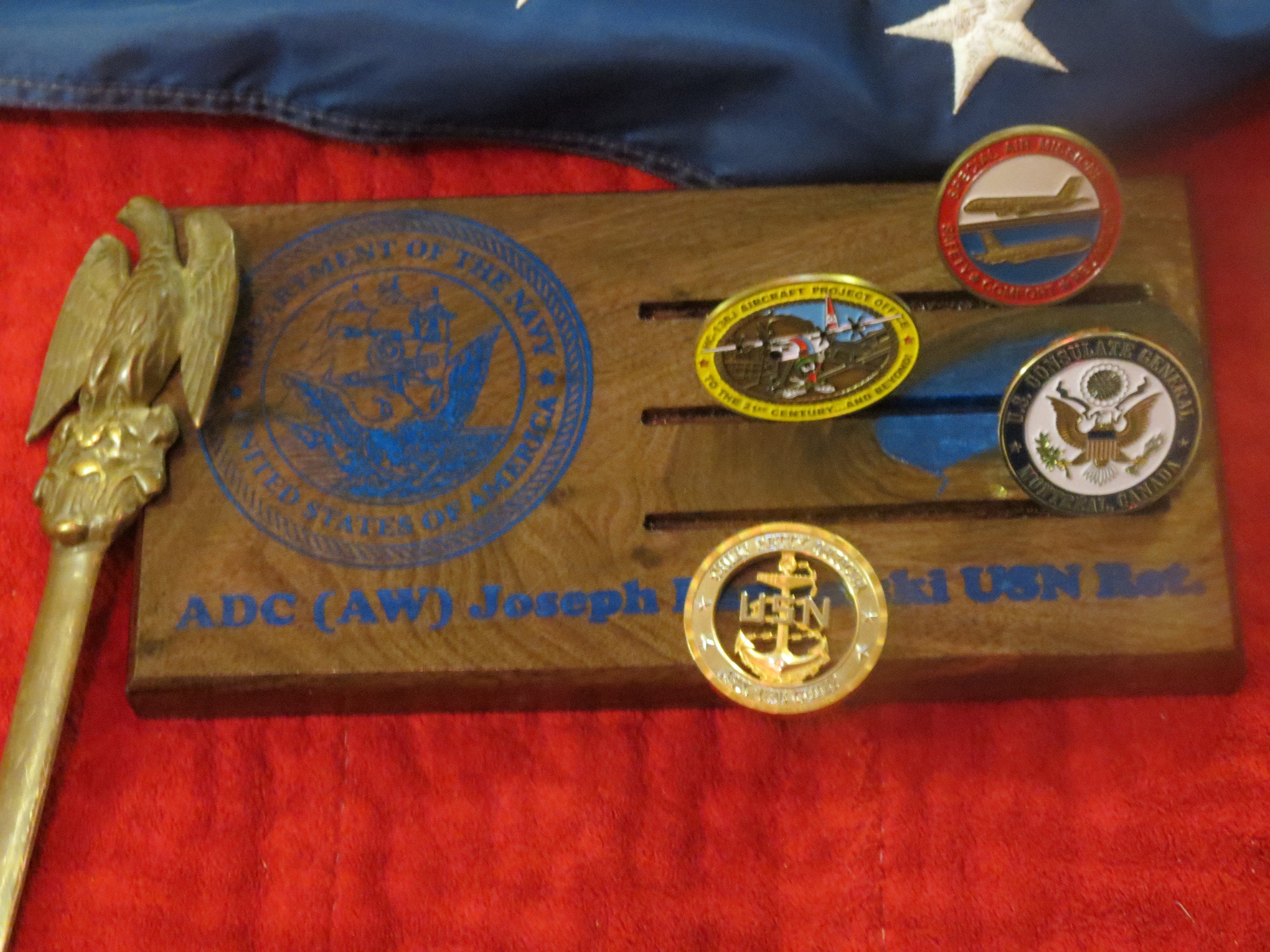 Military Desktop Challenge Coin Display - Etsy