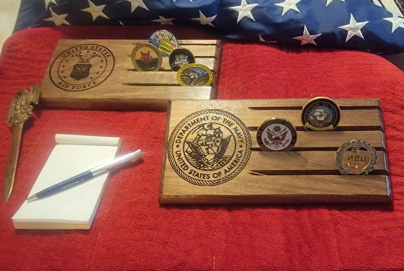 Military Desktop Challenge Coin Display - Etsy
