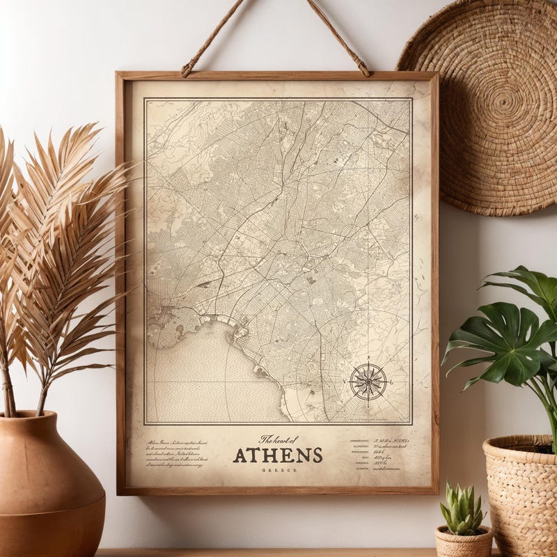 Old Map of Greece - Etsy