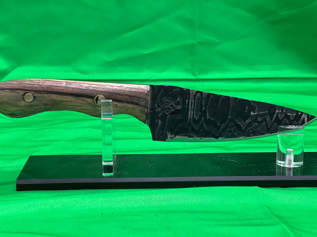 Hand Forged Damascus Knife - Etsy
