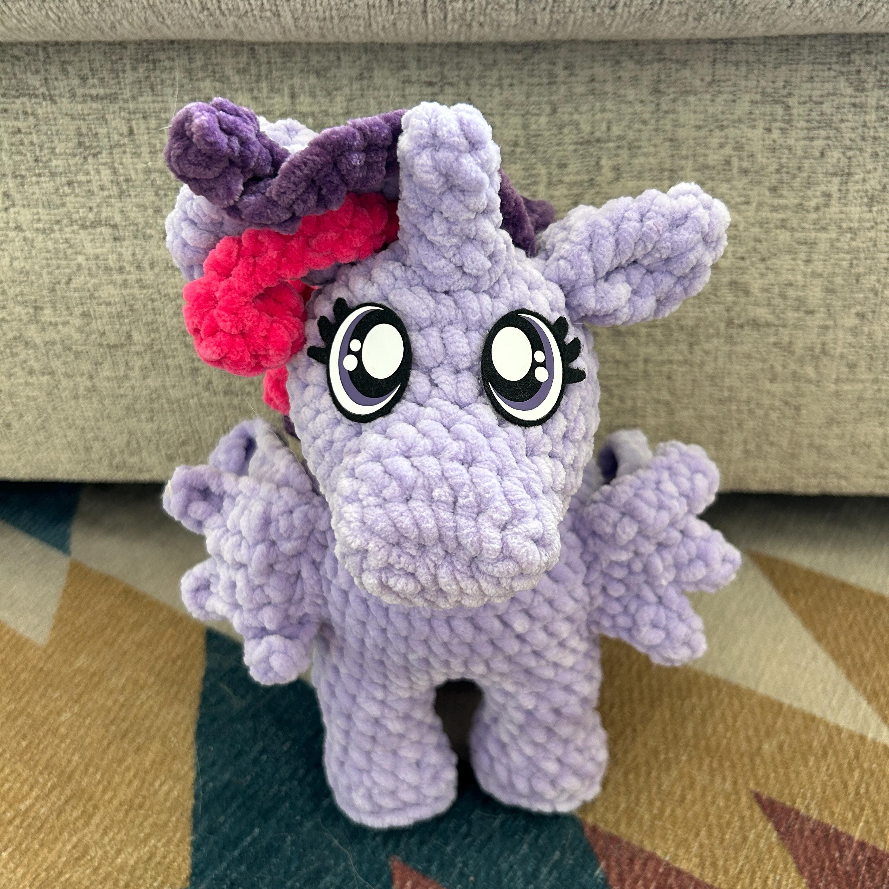 Snuggly Cartoon Pony Plushie- Light Purple and Dark Purple and Pink ...