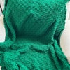 The Riley Blanket Basketweave Crochet Blanket Sage Green - Etsy