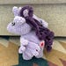 Snuggly Cartoon Pony Plushie- Light Purple and Dark Purple and Pink ...