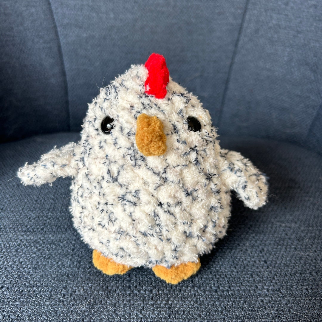 Chicken Cosy Buddy Plushie Dark Blue Hand Crocheted - Etsy