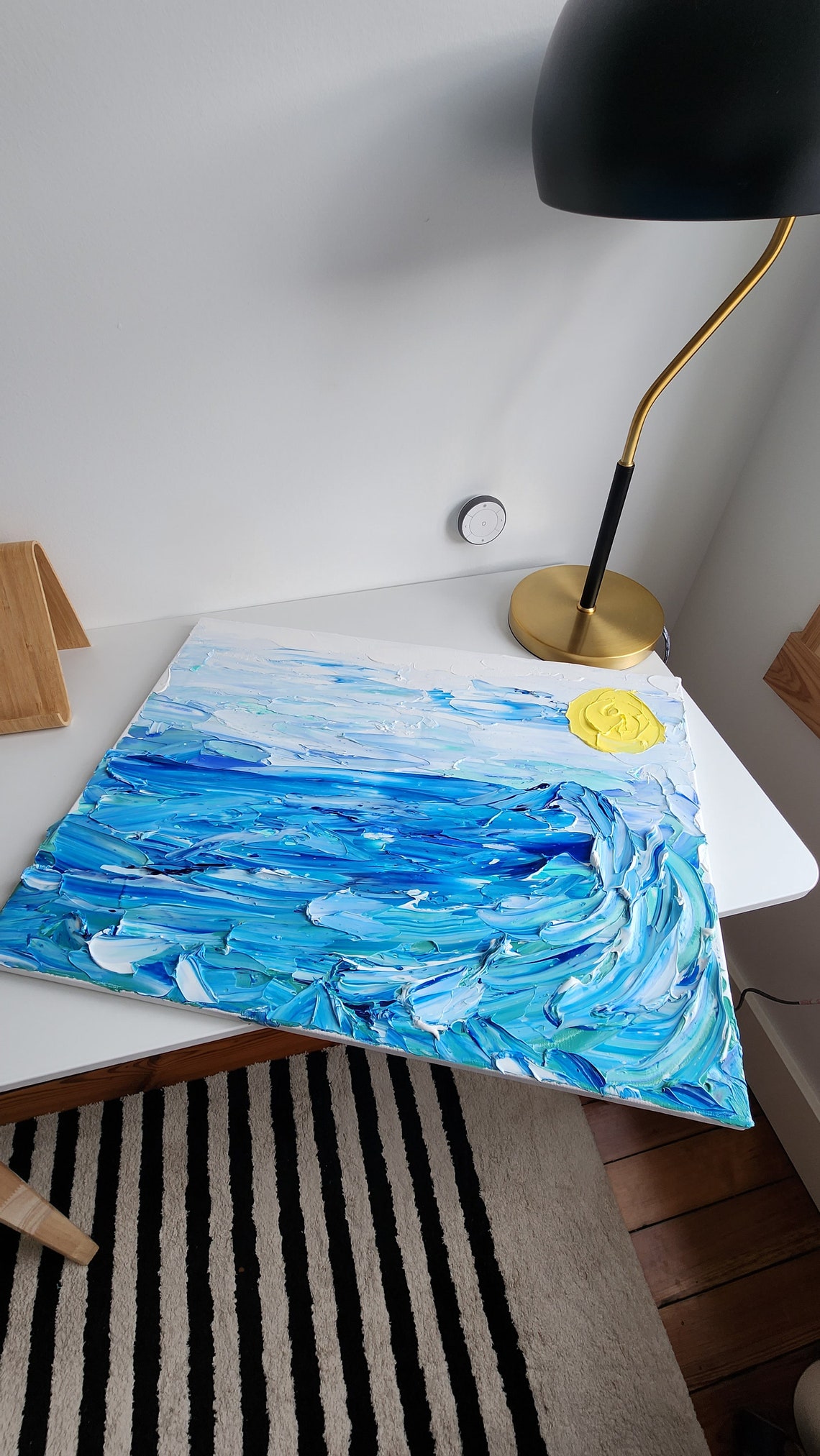 The Murman Sea. Acrylic Abstract Painting - Etsy