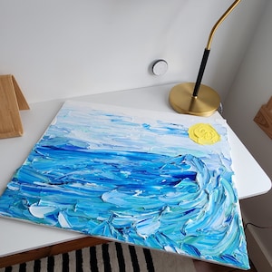 The Murman Sea. Acrylic Abstract Painting - Etsy