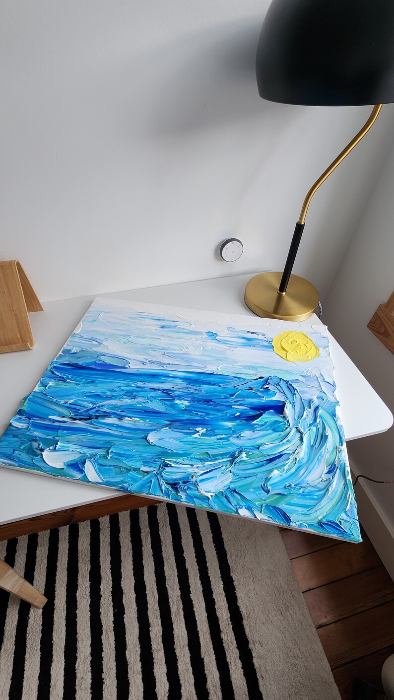 The Murman Sea. Acrylic Abstract Painting - Etsy