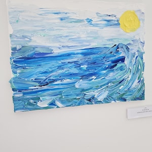 The Murman Sea. Acrylic Abstract Painting - Etsy