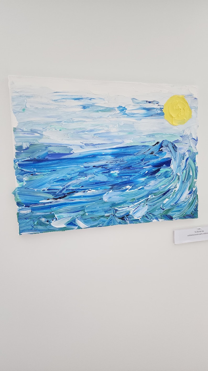 The Murman Sea. Acrylic Abstract Painting - Etsy