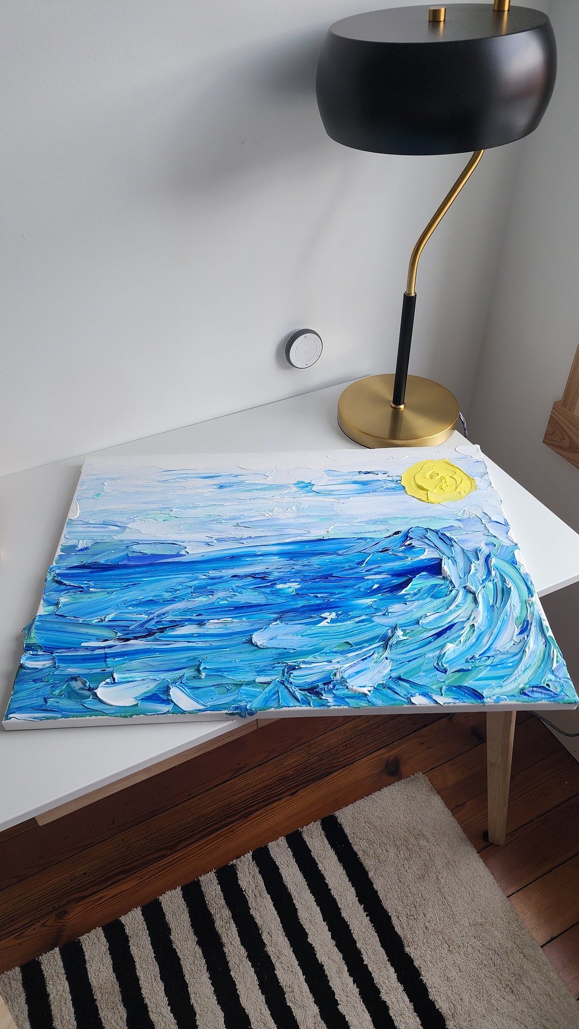 The Murman Sea. Acrylic Abstract Painting - Etsy