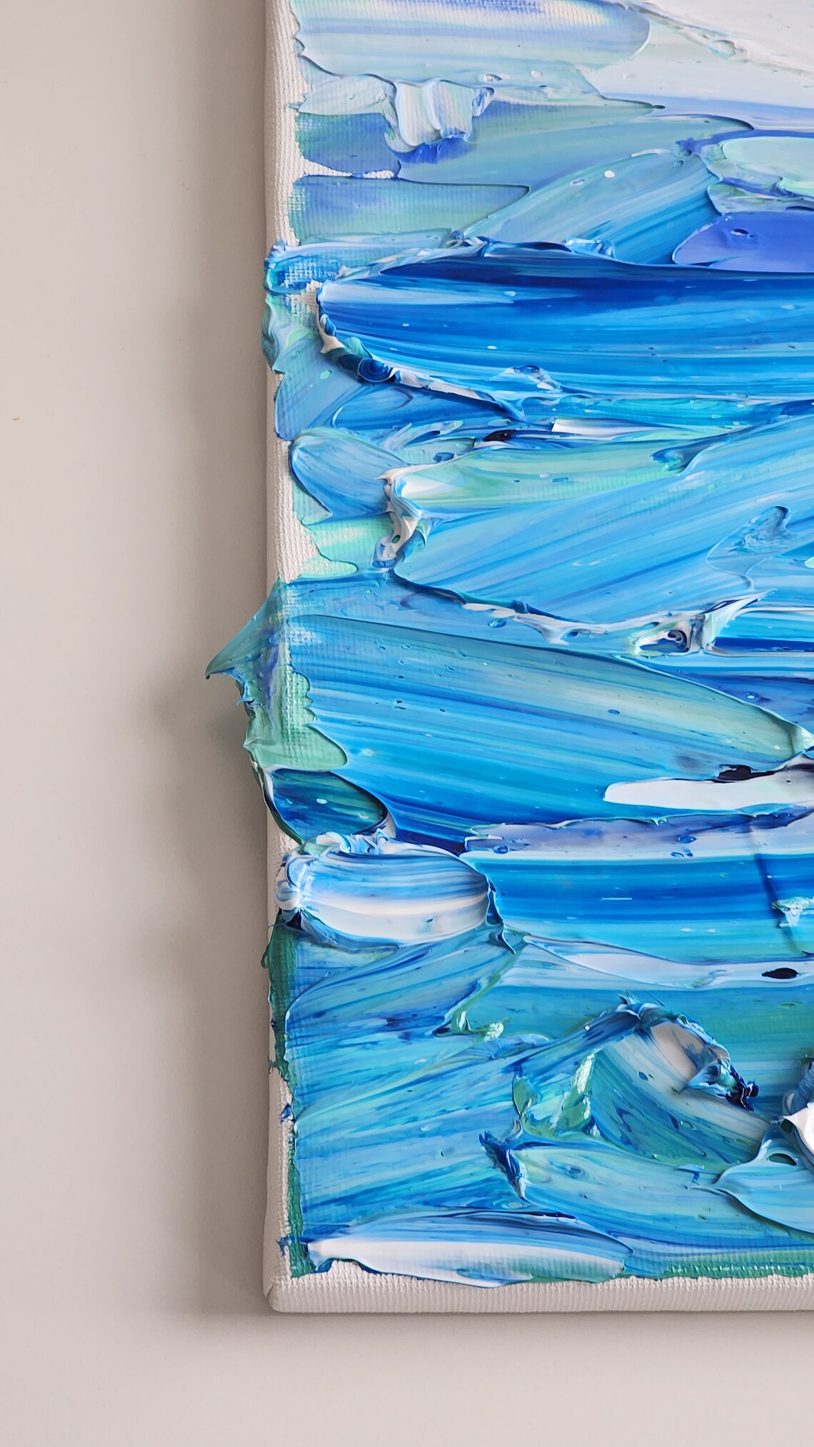 The Murman Sea. Acrylic Abstract Painting - Etsy