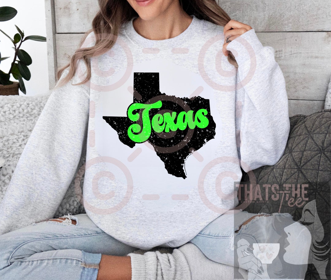 Neon Texas Png, Texas Png, Distressed Tx Png - Etsy