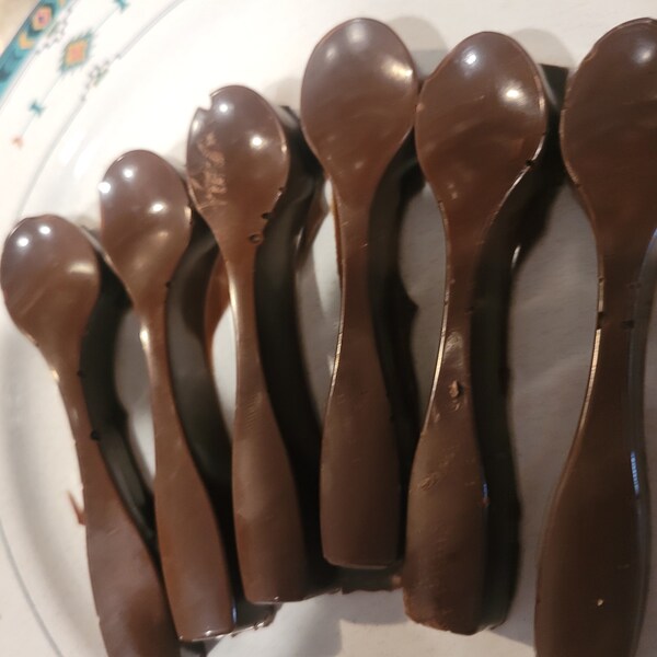 Chocolate Spoons - Etsy