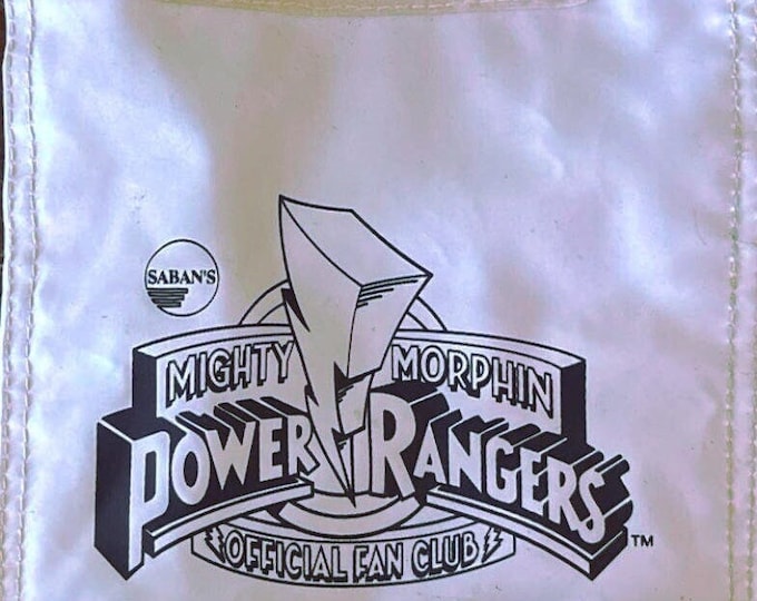 Saban's MMPR Fan Club 1994 White Ranger Lunch Bag & White Ranger ...