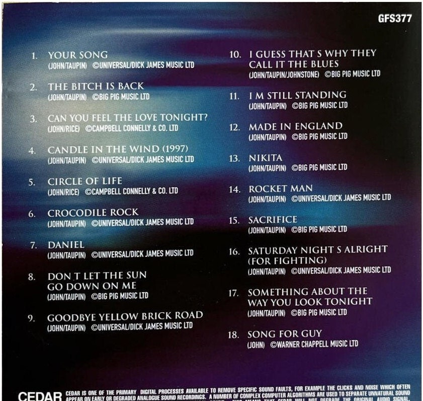 The Timeless Classics of Elton John Performed by Studio 99 CD, Album ...