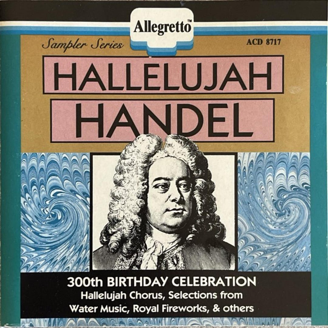 Hallelujah Handel • 300th Anniversary Celebration (CD, Album, US, 1990 ...