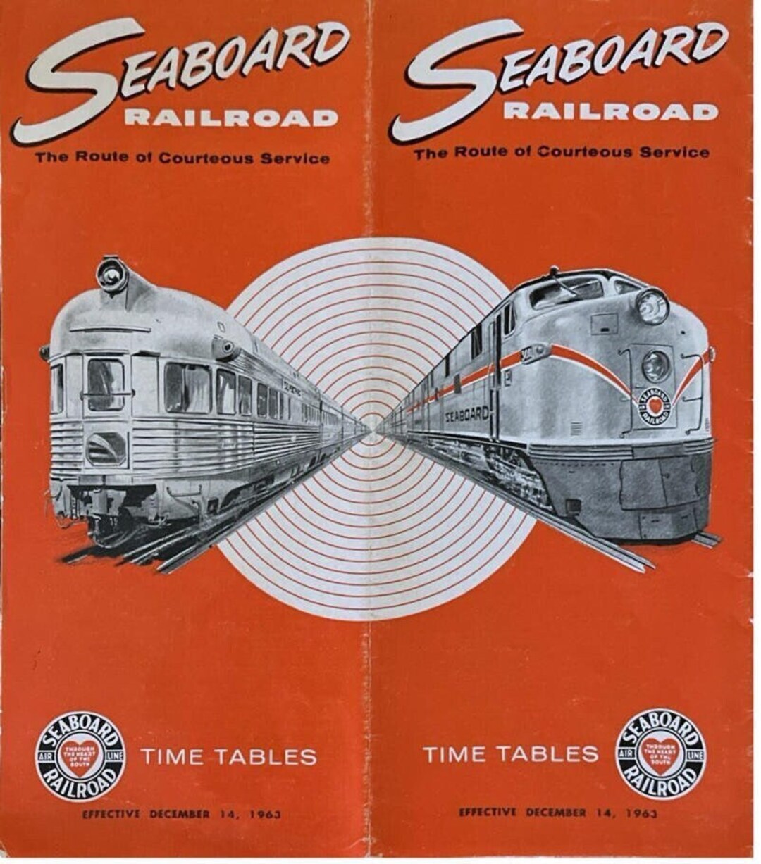 Seaboard Railroad Air Line: the Route of Courteous Service Time Tables ...