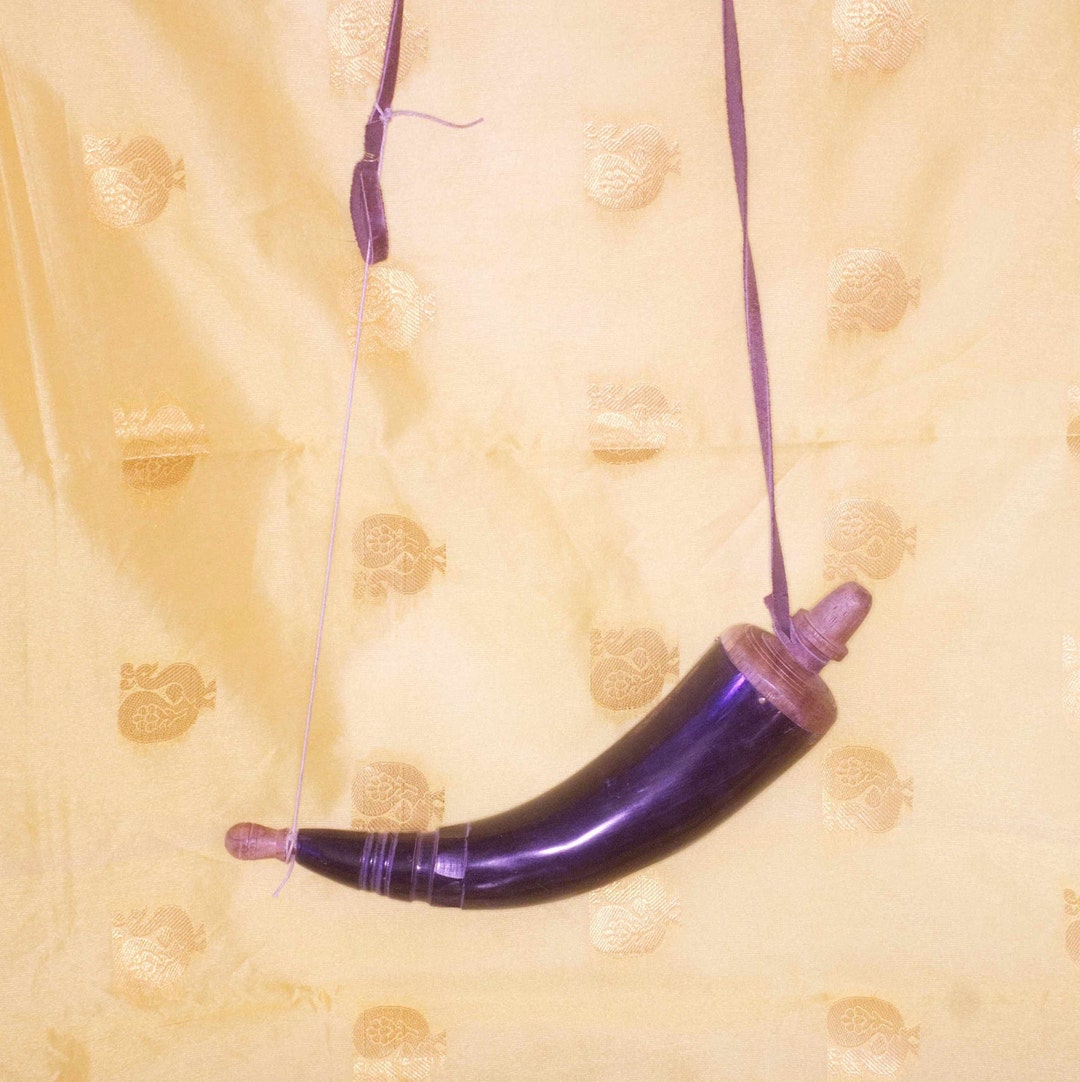 Vintage 1700's Muzzle Loading Black Powder Horn With Strap - Etsy