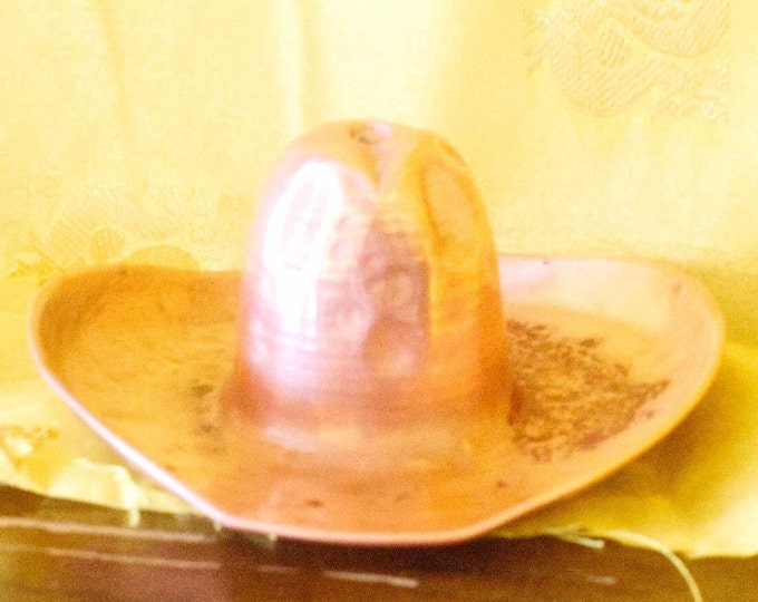 1950's Copper Cowboy Hat Ashtray - Etsy