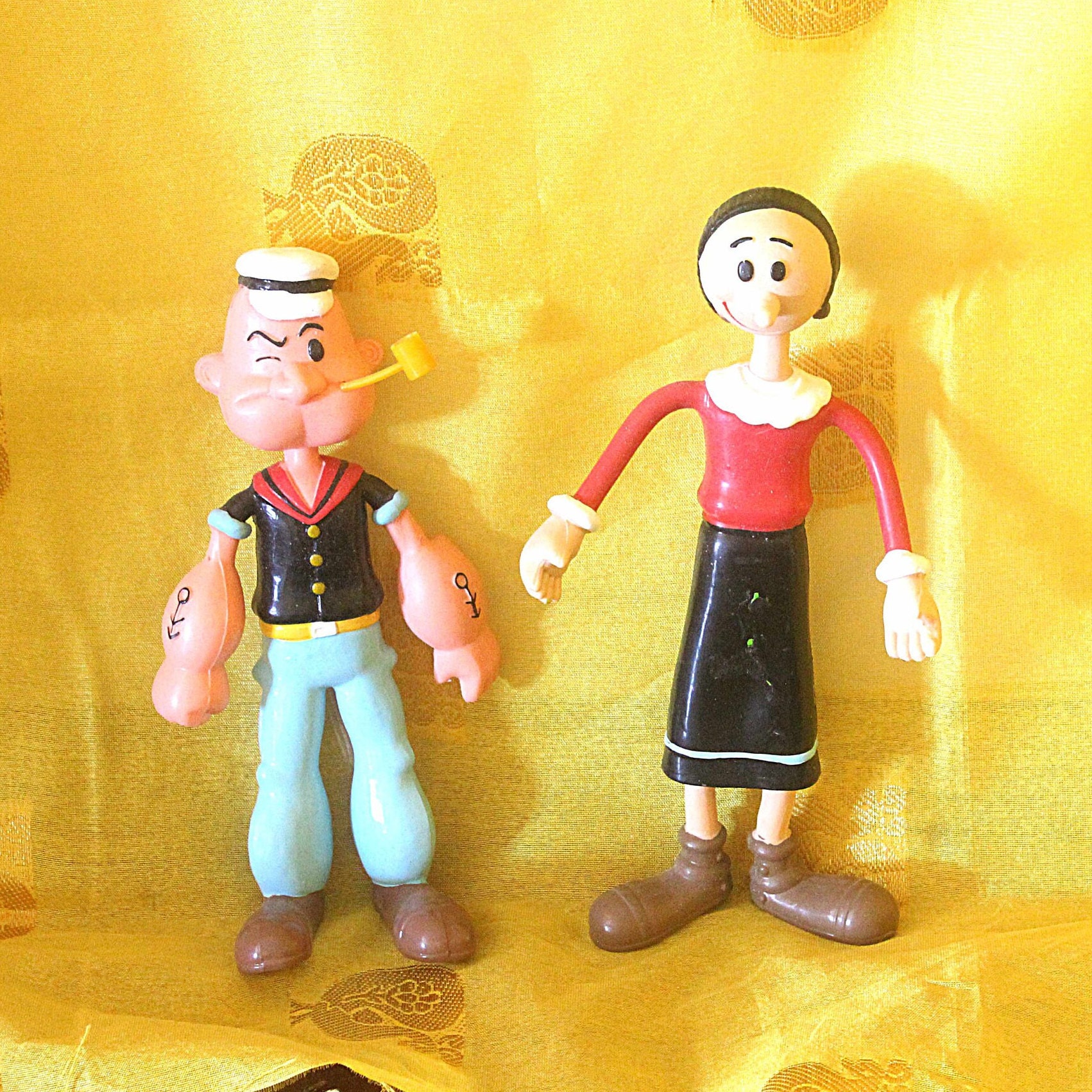 Vintage KFS Co. 7 Popeye & Olive Oil Bendable Figures, Vintage 1992 8.5 ...