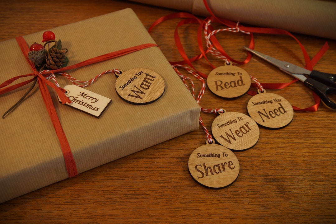 Charming Handmade Wooden Gift Tags Engraved Wood Decoration - Etsy