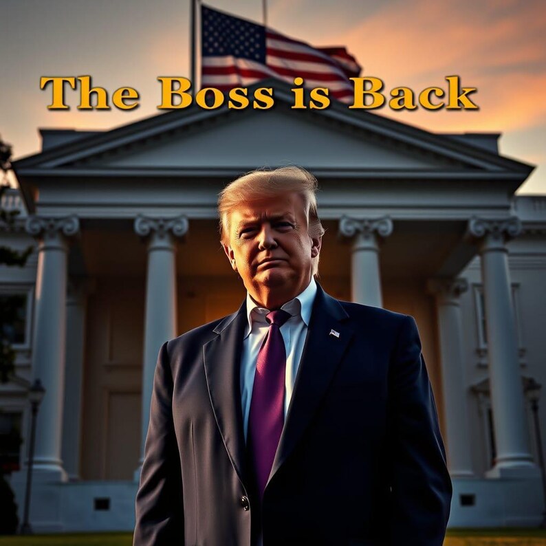 5 Trump the Boss is Back PNG Digital Download to Make Pictures, Posters ...