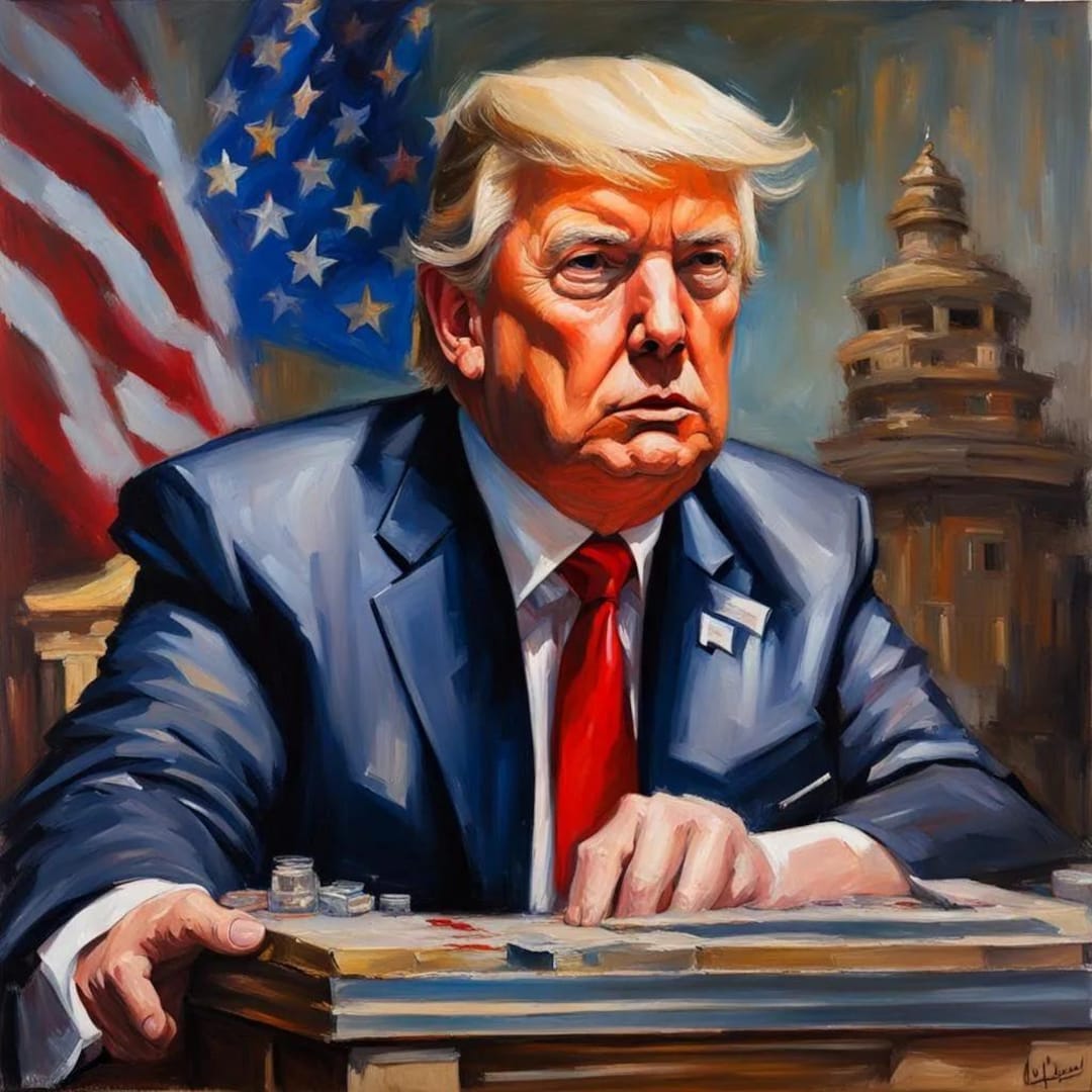 5 Trump Portraits for Print PNG Digital Download to Make Pictures ...