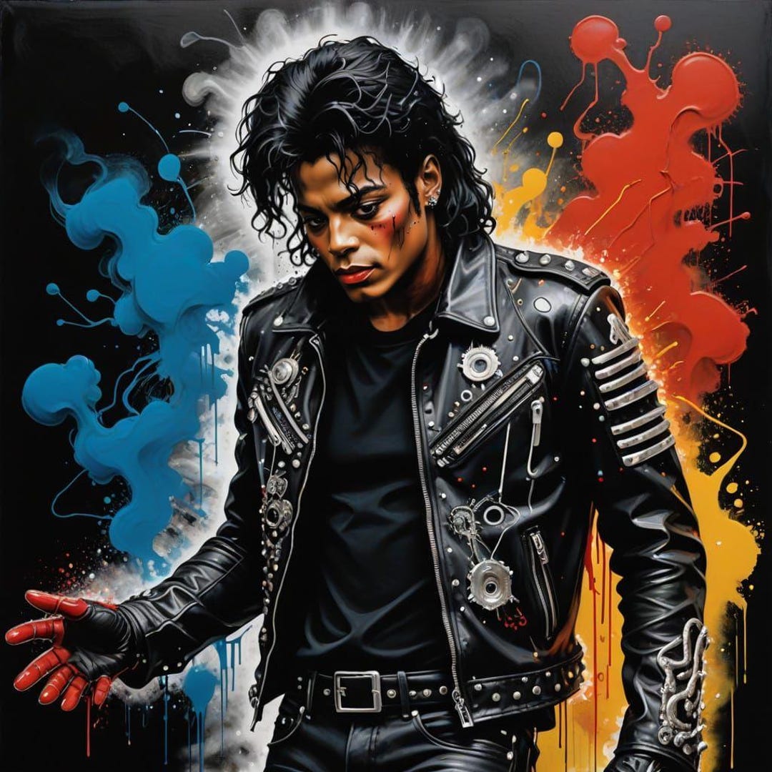 5 Michael Jackson Abstract Art PNG Digital Download to Make Pictures ...
