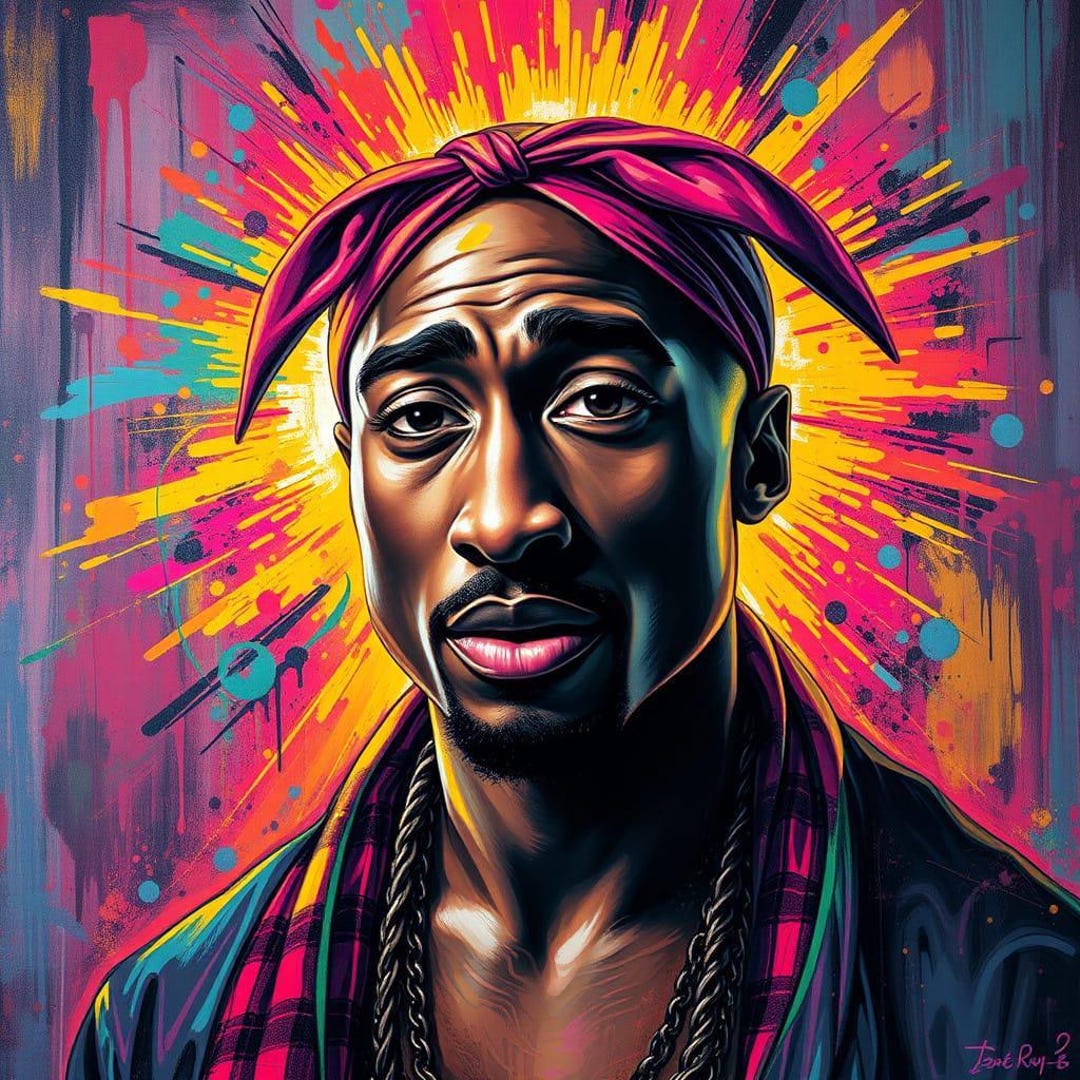 Tupac Rapper Abstract Musician Art-png Download to Make Pictures ...