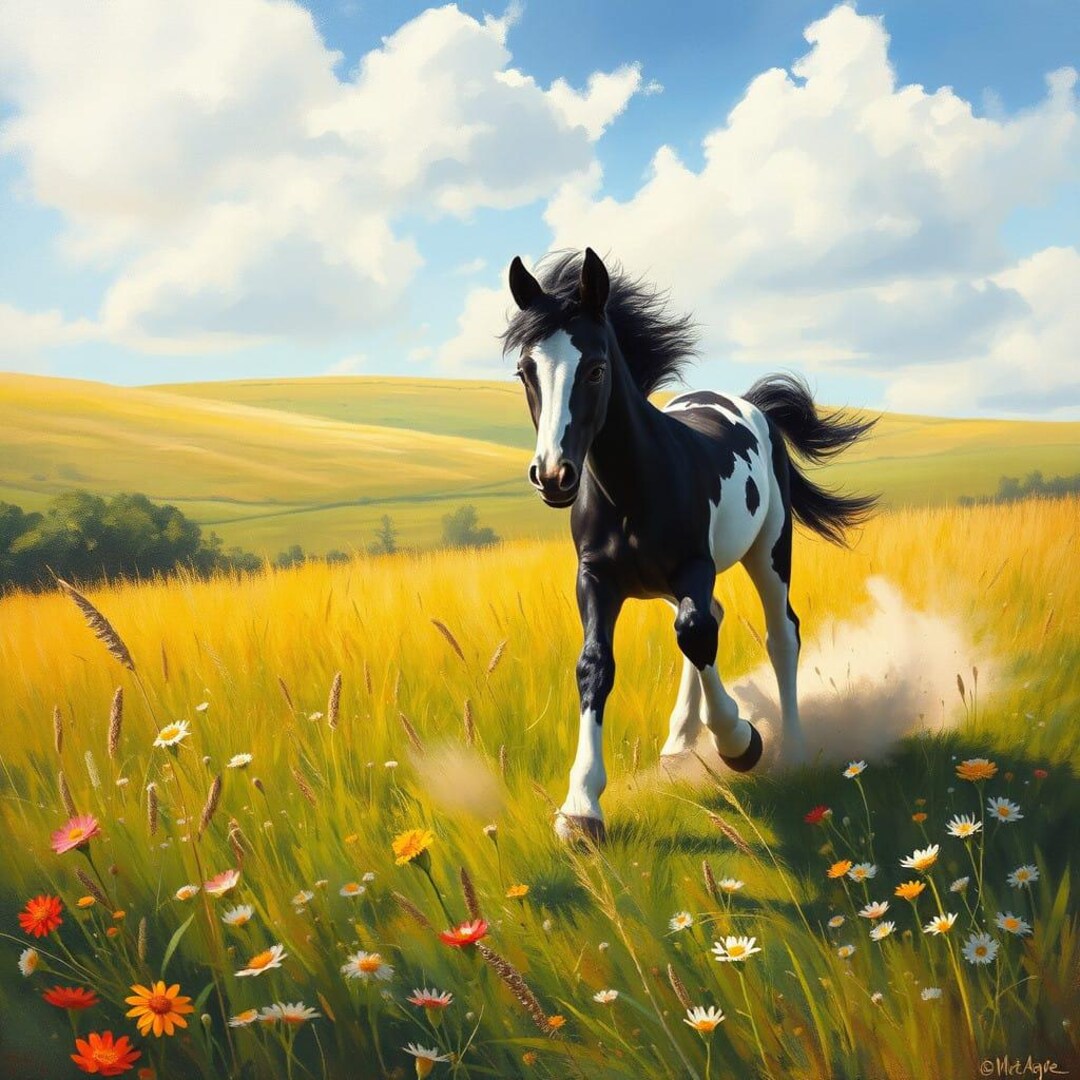 Spotted Colt, Horse, Animal Art PNG Download to Make Pictures, Posters ...