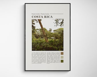 Costa Rica Travel Poster - Etsy