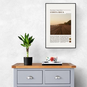 Vintage Costa Rica Travel Poster Design, Pura Vida Travel Print ...