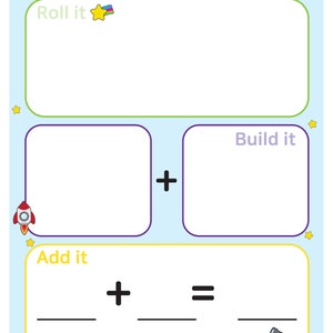 Printable Counting Dice Game, Addition Activity, Subtraction Activity ...