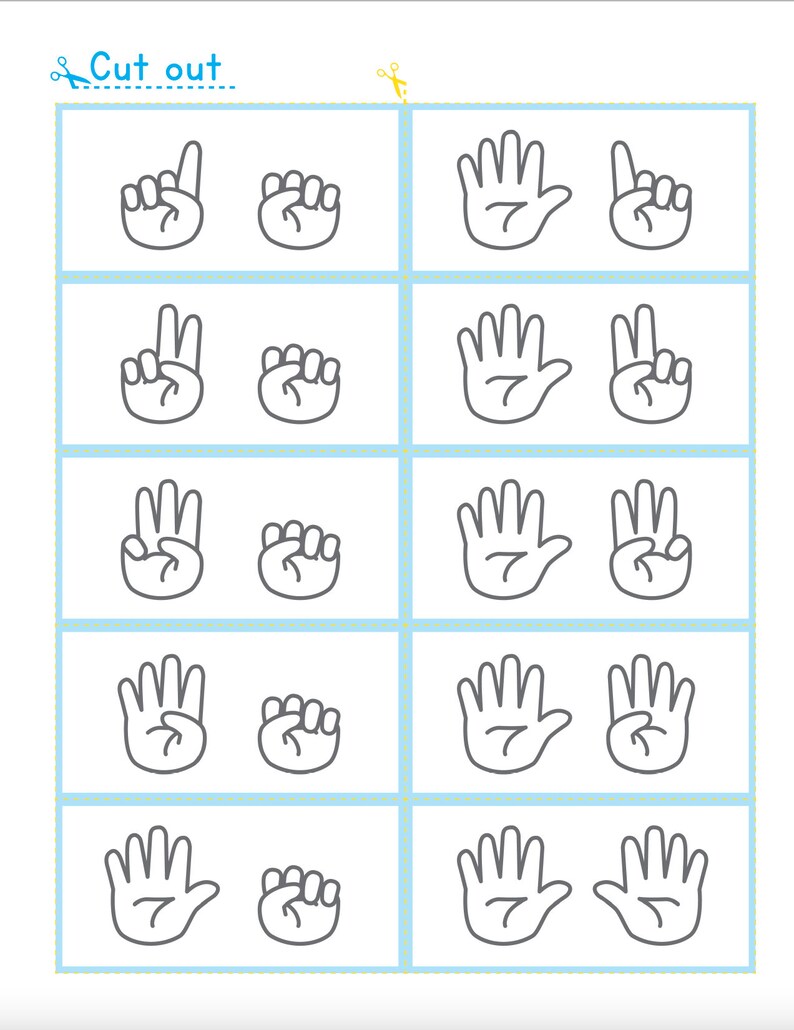 Printable Number Matching: 1-10 Number Matching Practice Sheet for ...