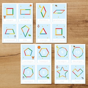 Printable Popsicle Stick Shapes Activity Mat: Shape Practice Sheet for ...